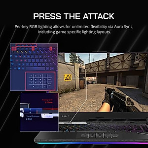 ASUS ROG Strix Scar 15 Gaming Laptop, 15.6” QHD 240Hz Display, Intel Core i9 12900H, 64GB DDR5, 2TB SSD, NVIDIA GeForce RTX 3070 Ti, Per-Key RGB Keyboard, Wi-Fi 6E, Black, Win 11, 32GB USB Card