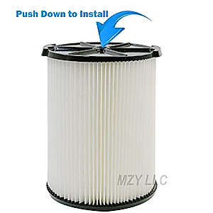 2 Pack VF4000 Filter Replacement for Ridgid for Shop Vac Wet Dry Vacuums 5-20 Gallon 72947 & for Husky 6-9 Gallon Vacuum Cleaners RV2400A RV2600B WD5500 WD0671