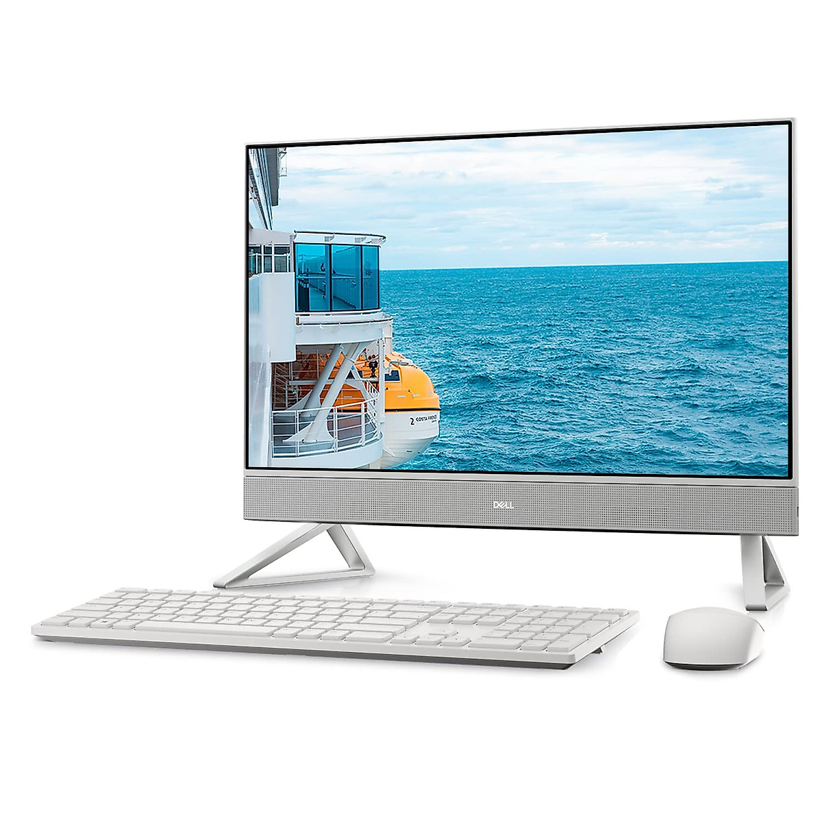 Dell Inspiron 5410 All-in-One Desktop, 23.8" FHD IPS Touchscreen, 12th Gen Intel Core i5-1235U Processor, 32GB RAM, 1TB SSD, Dual Screen Support, Webcam, Microphone Input, WiFi6, Windows 11