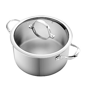 Cooks Standard 6-Quart Stainless Steel Stockpot with Lid