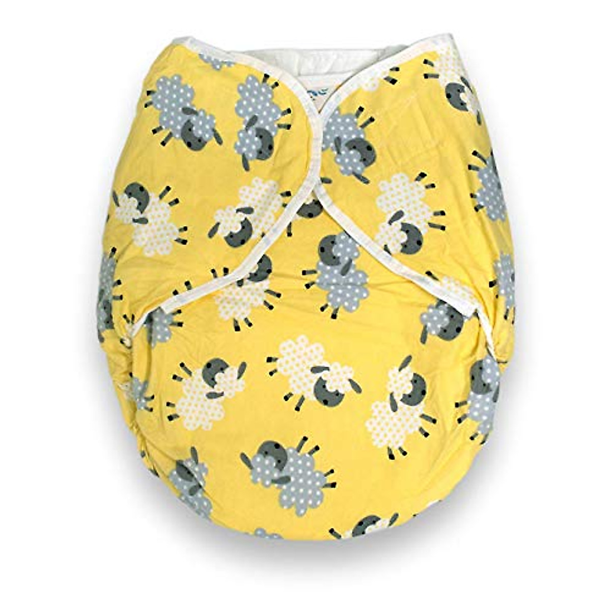 Rearz - Omutsu Bulky Fitted Nighttime Cloth Diaper (Yellow - Sheep) (Medium/Large)
