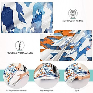 Camouflage Pillowcase for Hair and Skin Body Pillow Cover Long Pillow Case 20"X 54" Body Pillow Pillowcase with Zipper for Sleeping