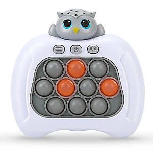 Fast Push Game, Upgraded Pop Fidget Light Up Bubble Handheld Game Toys, Electronic Quick Push Game Fidget Sensory Toys for Autistic Children, Great Birthday for Boys Girls & Teens