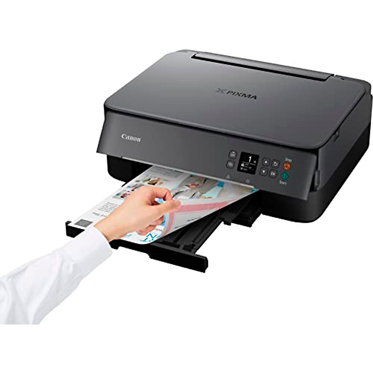 Canon Wireless Pixma Inkjet All in One Printer with Scanner - High Resolution Fast Speed Printing Compact Size Up to 4800x1200 DPI Color Resolution, Bonus Set of NeeGo Ink and 6 Ft Printer Cable