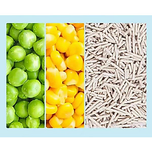 FEELING BEST Tofu Cat Litter 11.2LB(5.6lb×2bag) Clumping, 100% Food Grade Raw Materials, Clumping,Flushable,Ultra Absorbent and Fast Drying,Solubility in Water,Really Dust-Free,Less Scattering