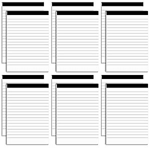 12 Pack Note Pads Refills 4 x 6 Inch Memo Pads Writing Pads, White Small Notepads Scratch Pads Mini Notepad with 30 Sheets Lined Paper in Each Pad