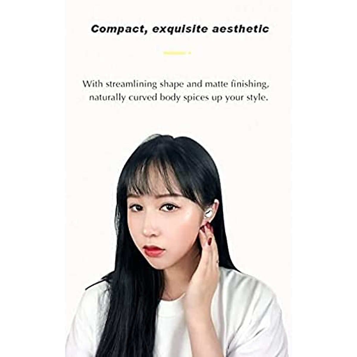 Wireless Earbuds, Bluetooth Headphones HD Stereo Wireless Headphones 5.1 Earbuds in-Ear Earbuds with Microphone, Home Outdoor Noise Cancelling Headphones, Gaming Headphones,