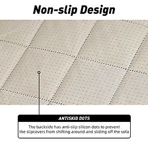 Arfntevss Corner Sectional Couch Covers 3-Piece Water Repellent L Shape Sofa Cover Set Quilted Anti Slip U-Shaped Sofa Slipcovers Living Room Furniture Protector for Pet Dog Cat (Navy Blue, Large)