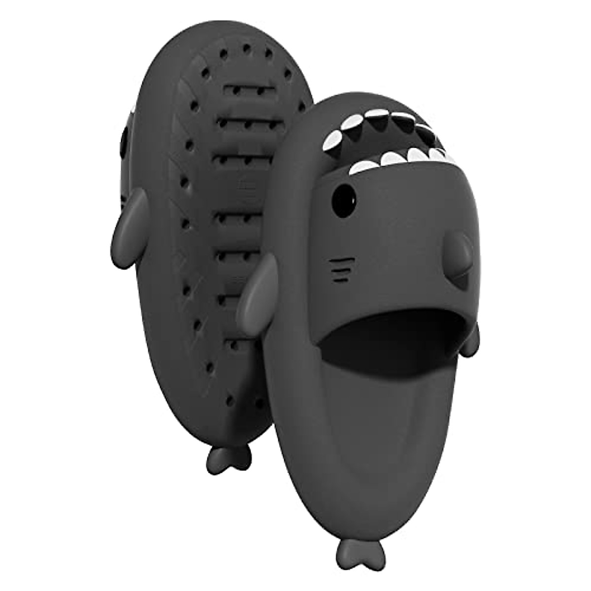 Cloud Shark Slides Non-Slip Open Toe Slippers Adult Women Men Cute Lightweight Sandals on Beach Shower