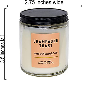 White Barn Bath & Body Works Single Wick Scented Candle Champagne Toast (Champagne Toast) Packaging Varies