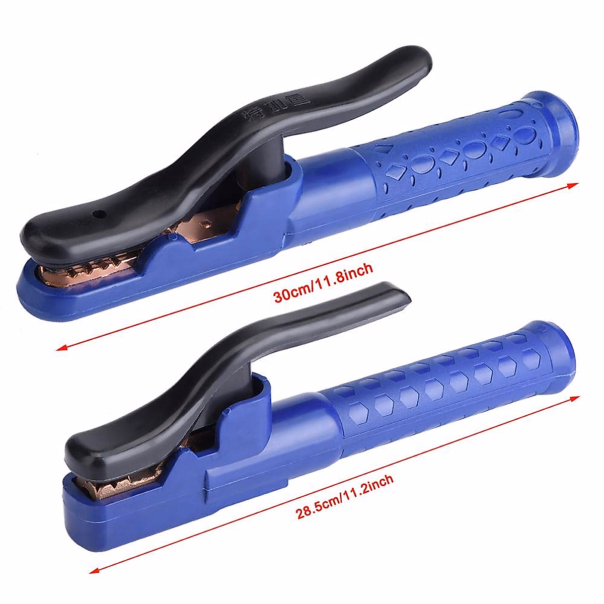 Electrode Holder 800A Capacity Insulated Copper Welding Clamp for Welding Machine Brass Red Copper(Brass)