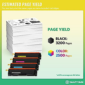 S SMARTOMNI Compatible Toner Cartridges Replacement for Canon 054 054H CRG-054H High Yield use for Canon Color imageCLASS LBP620 LBP622Cdw LBP623Cw MF640C MF641Cw MF642Cdw MF644cdw MF645Cx 4 Packs