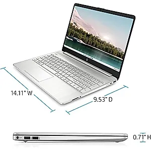 HP 15.6’’ Touchscreen Laptop, 11th Gen Intel Core i5-1135G7 Processor, 16GB RAM, 512GB SSD, 15.6” HD Touch Display, Intel Iris Xe Graphics, Wi-Fi, Webcam, Windows 11 Home in S Mode, Natural Silver