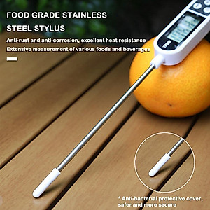 Digital Meat Thermometer for Cooking,Digital Instant Read Food Thermometer with Long Probe for Grilling Smoker BBQ Kitchen Cooking Candy Thermometer