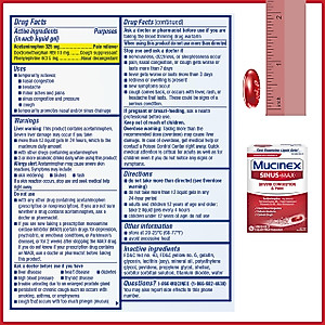 Mucinex Sinus-Max Max Strength Severe Congestion & Pain Liquid Gels, 16ct