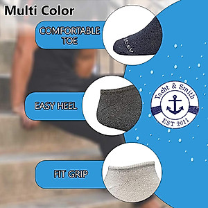 Yacht & Smith 12 Pair Men's Low Cut Ankle Socks Thin Comfortable Lightweight Breathable Wholesale Bulk Sport Socks