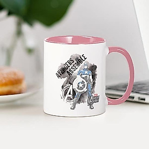 CafePress Avengers Assemble Watercolor Mug Ceramic Coffee Mug, Tea Cup 11 oz