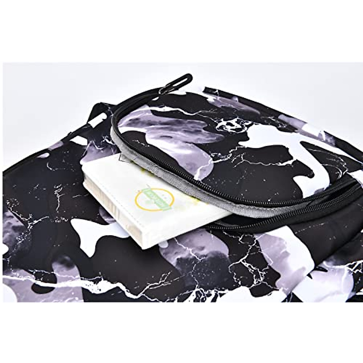 XLERHAZO School Backpack Camouflage Backpack Water Repellent Casual Daypack Lightweight Bookbags for Boys Girls (AX Camo Black)