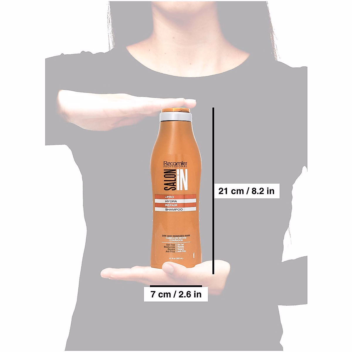 RECAMIER 34028 Professional Salon In Residue and Salt Free Antidandruff Brightening Argan Oil Shampoo