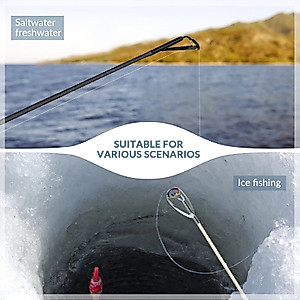 THKFISH Rod Tip Repair Kit 50pcs Rod Tips Fishing Rod Tips Replacement Kit Pole Tip Repair Kit with Box 10 Sizes