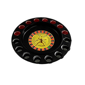 FixtureDisplays® Shot Glass Roulette, Drinking Game Set - (2) Balls & (16) Glasses 16869-NF