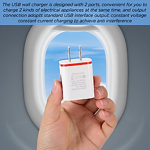 Xuhal 12 Pcs Fast USB Wall Charger USB Charging Block Bulk USB Charger Adapter Plug Cube 2.1A USB Wall Charger Replacement for Most Smartphones and Tablets, Colorful(Water Drop Style)