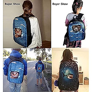 xixirimido Kids Backpack for Girls Boys, American Flag Deer Book Bag for School Travel Laptop Rucksack