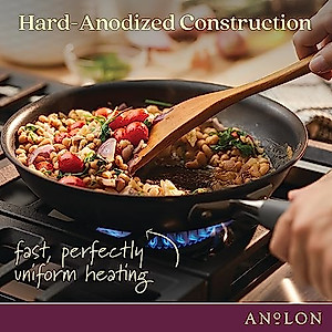 Anolon Advanced Home Hard Anodized Nonstick Crepe Pan, 9.5 Inch - Moonstone