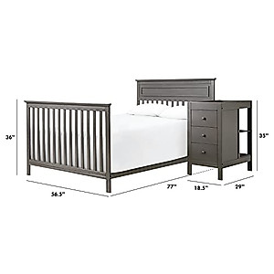 DaVinci Full-Size Bed Conversion Kit (M4399) in Slate