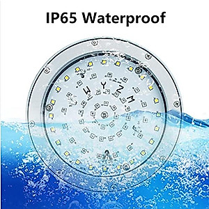 Waterproof LED Pool Light Bulb,120V 40W,RGB White Color Spash, IP65 Waterproof LED Pool Light for Inground Pool,Replacement for Pentair and Hayward Fixture(120V RGBW)