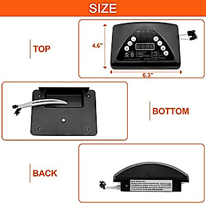Digital Control Panel Replacement Parts 9907100001 Compatible with Masterbuilt Electric Smoker 20070311/20070411/ 20072614/20071011/ 20072514/20072618/ 21072618/20072218 Top Controller