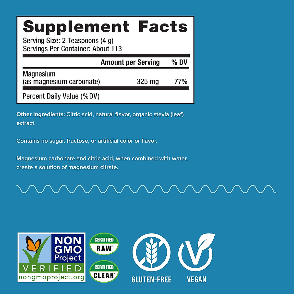 Natural Vitality Calm, Magnesium Citrate Supplement, Anti-Stress Drink Mix Powder - Gluten Free, Vegan, & Non-GMO, Raspberry Lemon, 16 oz (Pack of 1) & 0.12 oz (Pack of 30)