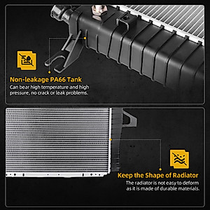 DWVO Radiator Compatible with 1998-2001 Ford Explorer 4.0L,1999-2008 Ranger 3.0L,1999-2011 Ranger 4.0L, 1998-2007 Mazda B3000 3.0L, 1998-2009 B4000 4.0L, 2001 Mercury Mountaineer V6 4.0L