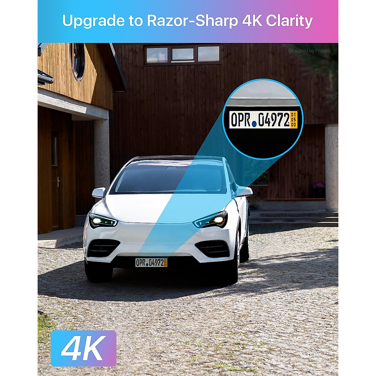 ZOSI 4PK 4K PoE Add On Camera with Ethernet Cables,8MP Weatherproof Outdoor Indoor Dome Security Camera with Person/Vehicle Detection,Night Vision,2 Way Audio,Only Compatible with ZOSI 4K POE NVR