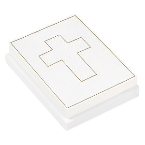 Hallmark Religious Easter Cards, Gold Cross (20 Blank Cards with Envelopes) for Confirmations, Baptisms, Weddings, Clergy Appreciation