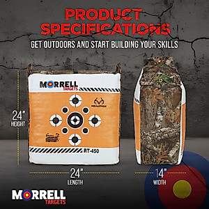 Morrell Targets RT-450 Archery Bag Target with E-Z Carrying Handle and Edge Camouflage for Crossbow, Compound, and Traditional Bow Practice