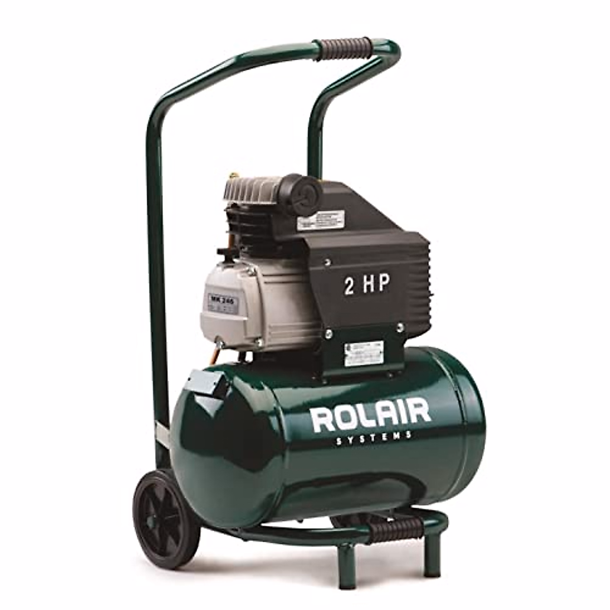 Rolair FC2002HBP6 2 HP Wheeled Compressor with Overload Protection and Manual Reset