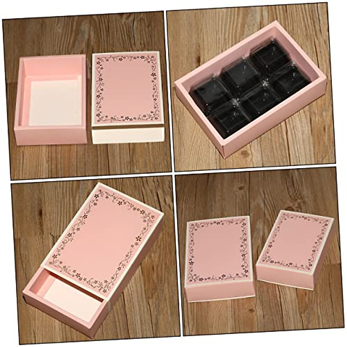 ULTECHNOVO 10pcs Packing Boxes Cake Box Food Container Cupcake Boxes Collapsible Food Container Boxes for Cookies Packaging Wedding Favor Box Cup Cake Boxes Biscuits Box Baking Supplies Mini