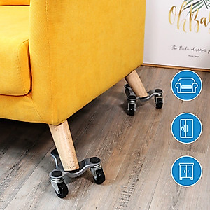 MaxxHaul 50535 4-Pack 6" Steel Tri-Dolly, 300 lb. Capacity