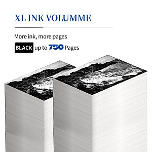 INKCLOUD Remanufactured 67xl Black High-Yield Black Ink Cartridge Replacement for HP 67 67XL for 2700 2700e 2752 2752e 2755 2755e 4100 4152e 4155 4155e 6000 6055e 6055 6452 6458e 6455 6455e Printer