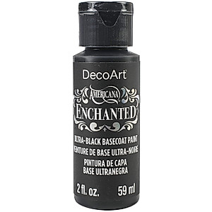 Deco Art Enchanted Paint 2OZ, us:one size, Ultra Black Basecoat