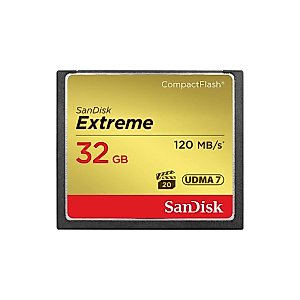 SanDisk SDCFXSB-032G-G46 CF Extreme Memory Card 32GB 120MB/S Class 10