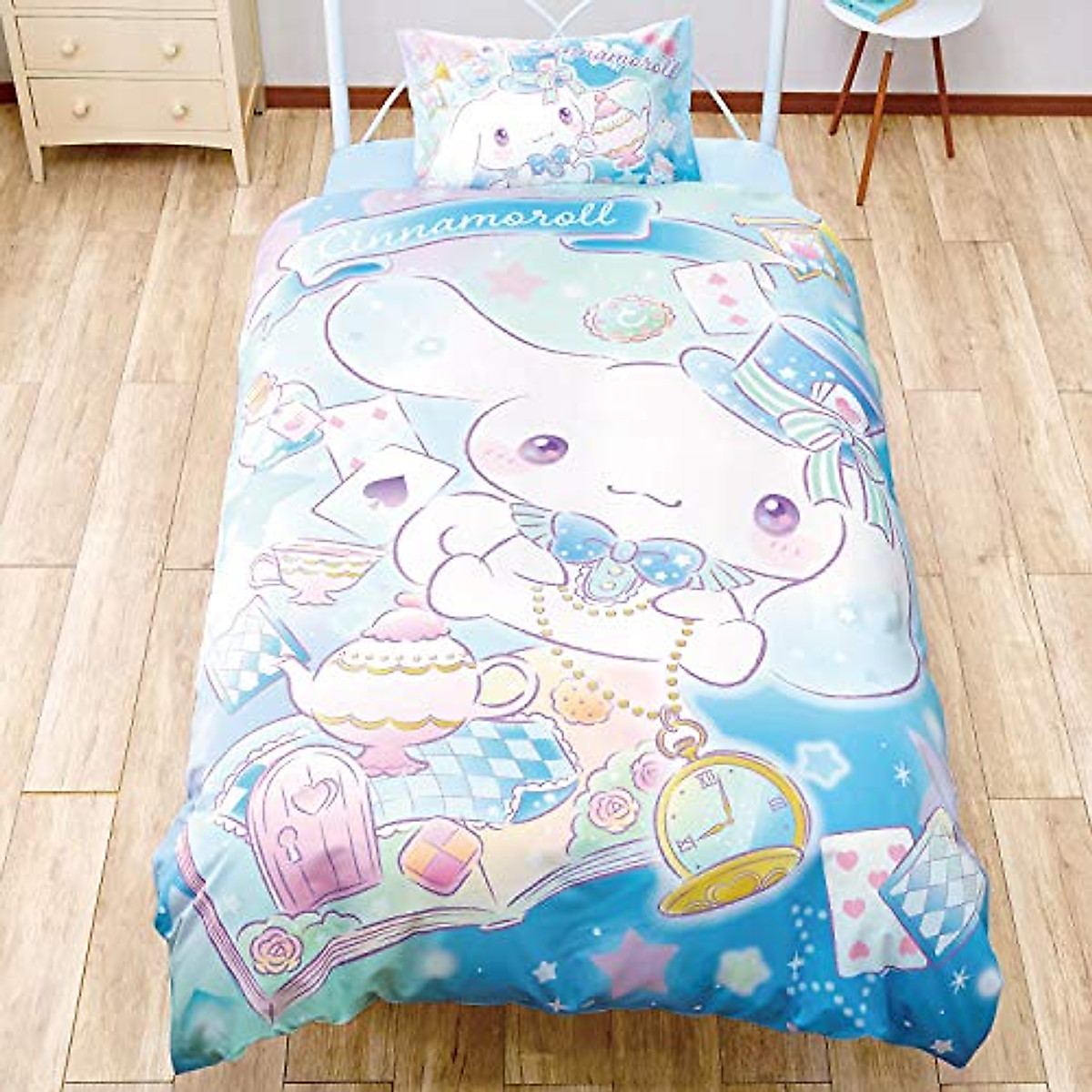 Sanrio Cinnamoroll futon Cover Single 3-Piece Set Quilt Cover Mattress Cover Pillow Cover SB-506-s