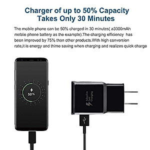 Samsung Adaptive Fast Charger kit ,with USB Type C Cable Compatible Samsung Galaxy S8/S8 Plus/S9/S9 Plus/S10/S10e/S20/S20+/S21/S21+/S21 Ultra/S22/S22+/S22 Ultra/Note 8/Note 9/Note 10/Note 20