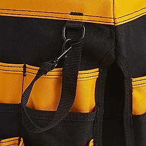 Custom Leathercraft4122 In & Out Bucket, 61 Pocket, Black/Yellow