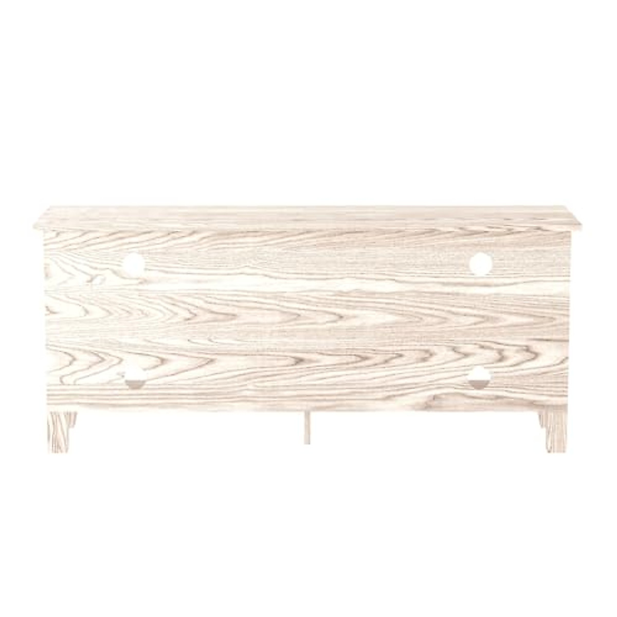 Walker Edison Wren Classic White Wash TV Console for 65 + Inch Television Fireplace Entertainment Center, 58 Inch