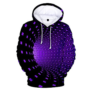 Ymosrh Mens Sweatshirts, Hooded 3D Graphic Long Sleeve Drawstring Pullover Hoodies Sweatshirt Lightweight Sueter De Hombre Moda 2023 Hoodies Y Sudaderas Para Sweatshirts Hoodies (M, Purple)