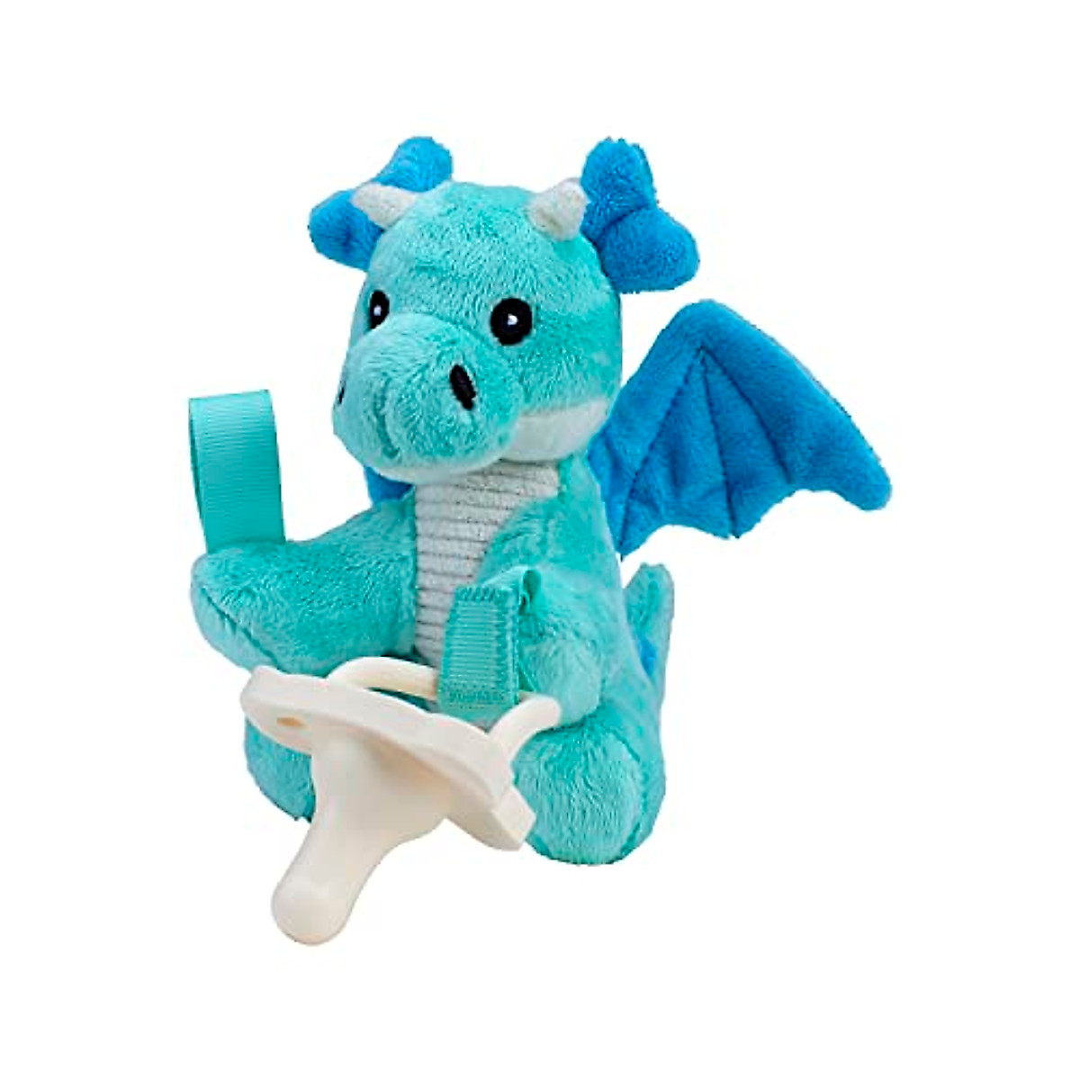 Dr. Brown's Baby Lovey Pacifier & Teether Holder, Dragon with Ecru HappyPaci, 100% Silicone, 0-6m