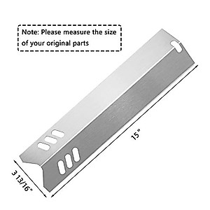 Hisencn Grill Burner Tube, Heat Plates Repair kit Replacment for Dyna Glo DGF510SBP, Home Depot Dyna Glo 4 Burner DGF493PNP-D, Better Home and Garden BH15-101-099-02, Backyard, Uniflame Gas Grills