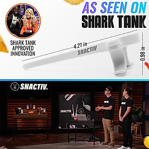 SNACTIV - Light Mode - The Official Snacking Tool of the Future, as seen on Shark Tank!, White, One Size